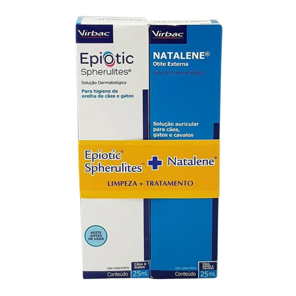 Epiotic 25ml + Natalene 25ml Virbac Tratamento Otite Original | Shopee ...