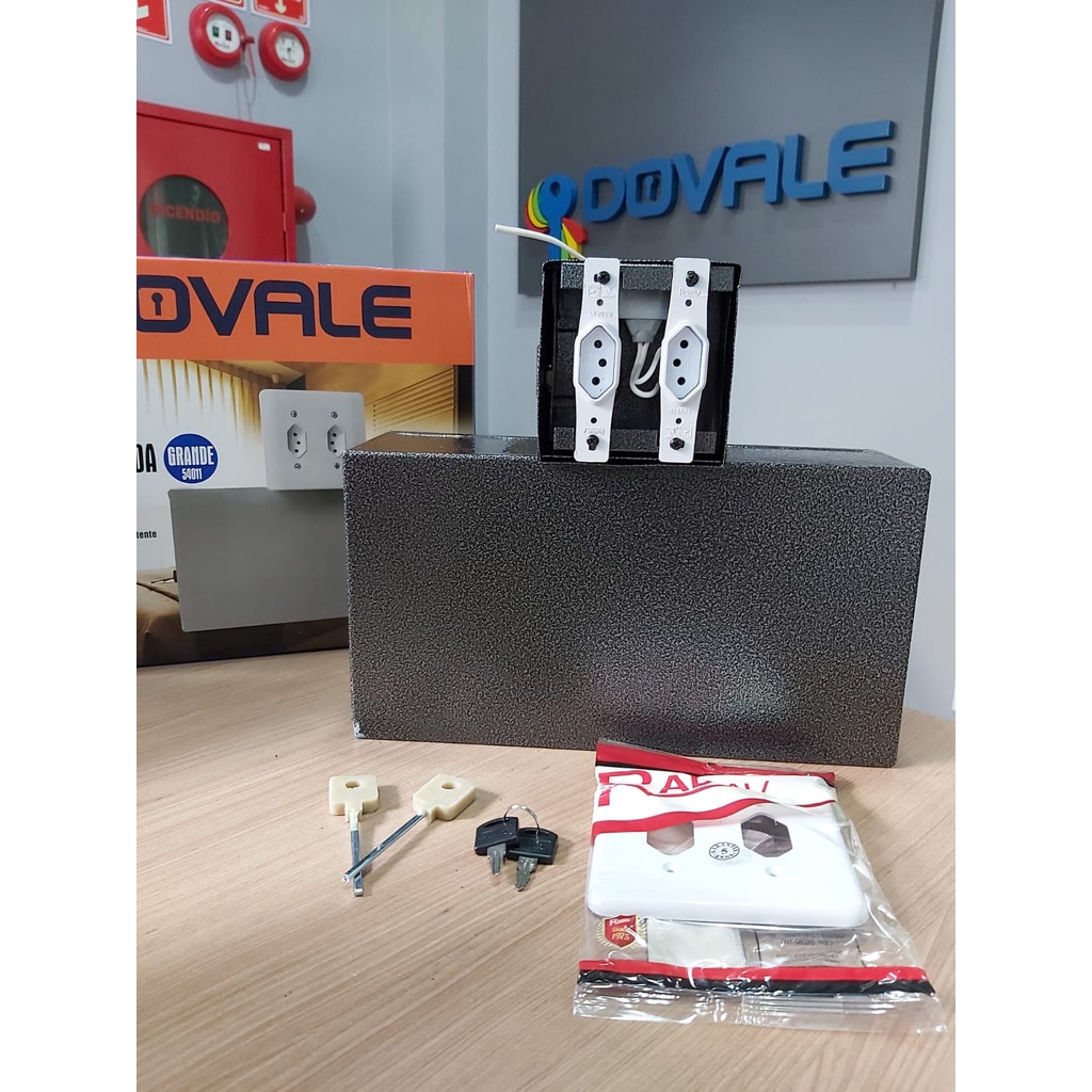 Cofre de Embutir na parede tamanho Grande com Gaveta E Fundo Falso ...