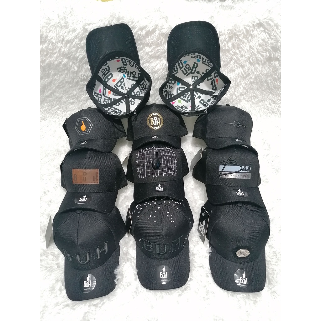 Bone BUH com fecho SNAPBACK varios modelos aba curva | Shopee Brasil