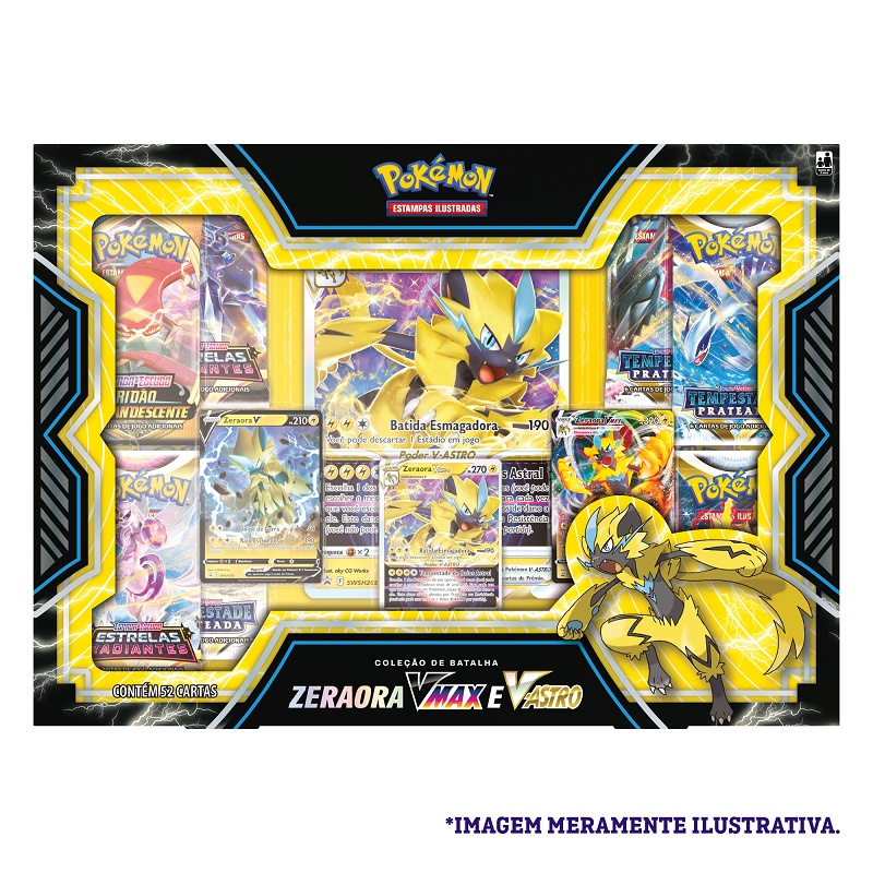 Box Zeraora VMax e V-Astro - Pokémon TCG - Escorrega o Preço