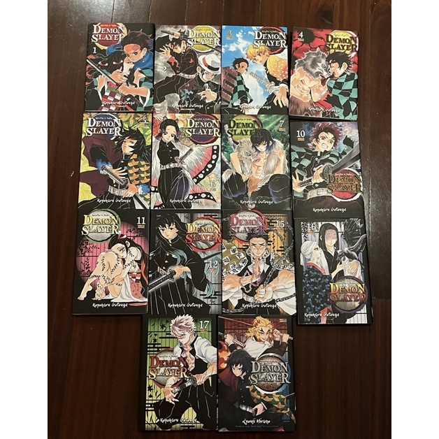Manga Demon Slayer (Kimetsu No Yaiba)- Vol 1,2,3,4,5,6,7,10,11,12,15,16,17,gaiden | Shopee Brasil