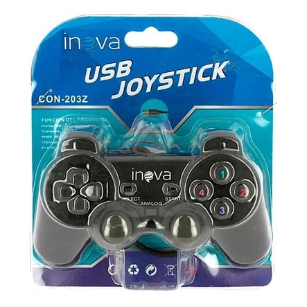 Controle Original Inova Joystick USB Com Fio Pc, Computador, Notebook ...