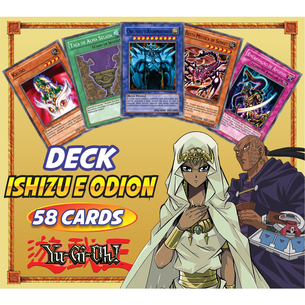 Ishizu Ishtar & Odion Baralho (58 cartas) Versão Anime Yugioh! Deck ...