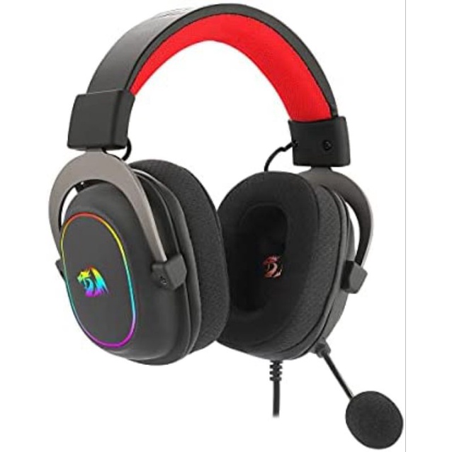Fone Headset Gamer Redragon Zeus X RGB USB 7.1 Surround Sound Virtual ...