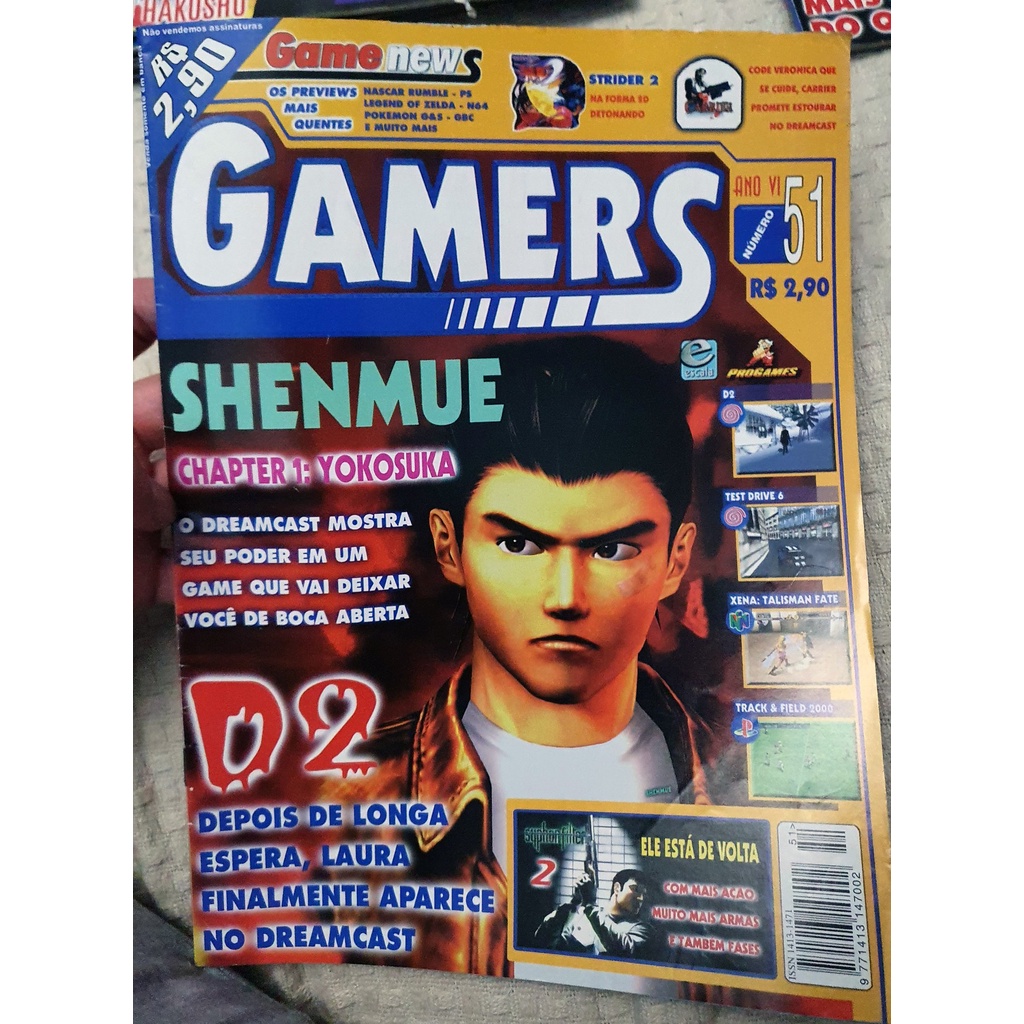 Revista Gamers 51 (shenmue, D2, Test Drive 6, Xena Talisman) | Shopee ...
