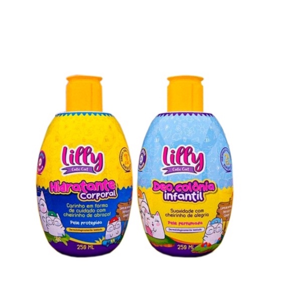 Kit Hidratante Corporal + Deo Colônia Infantil Lilly Cute Cat | Shopee ...
