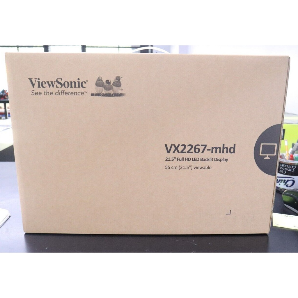 NOVO! ViewSonic 1080p Gaming Monitor VX2267-MHD 22 POLEGADAS com 75Hz ...