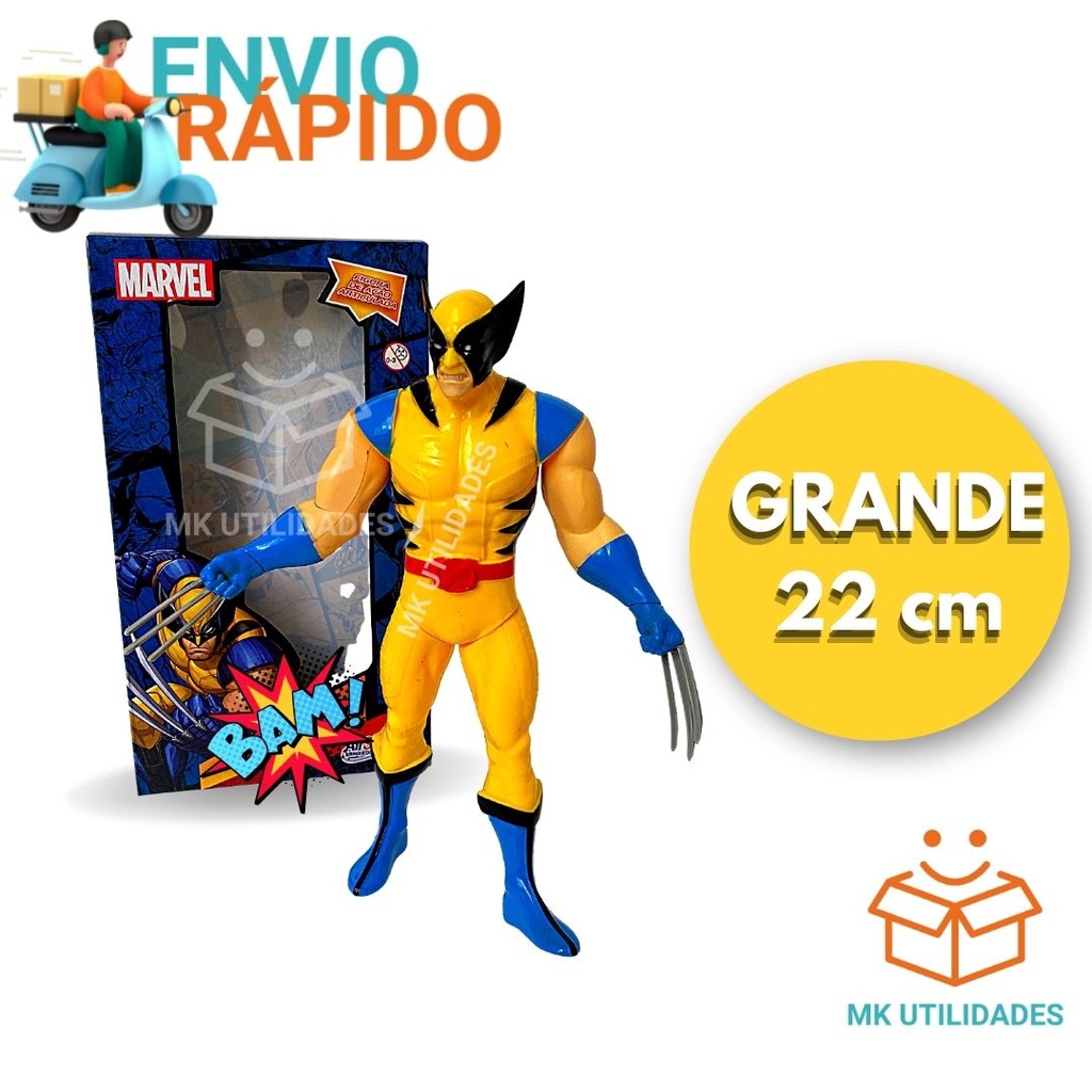 Volverine Xmam Action figure Resina Impressão 3D - Corre Que Ta Baratinho