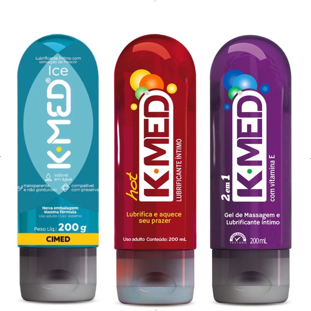 K-Med Lubrificante Íntimo Em Gel Hot 200g KMED Lubrificante Sexual - Faz a Boa!