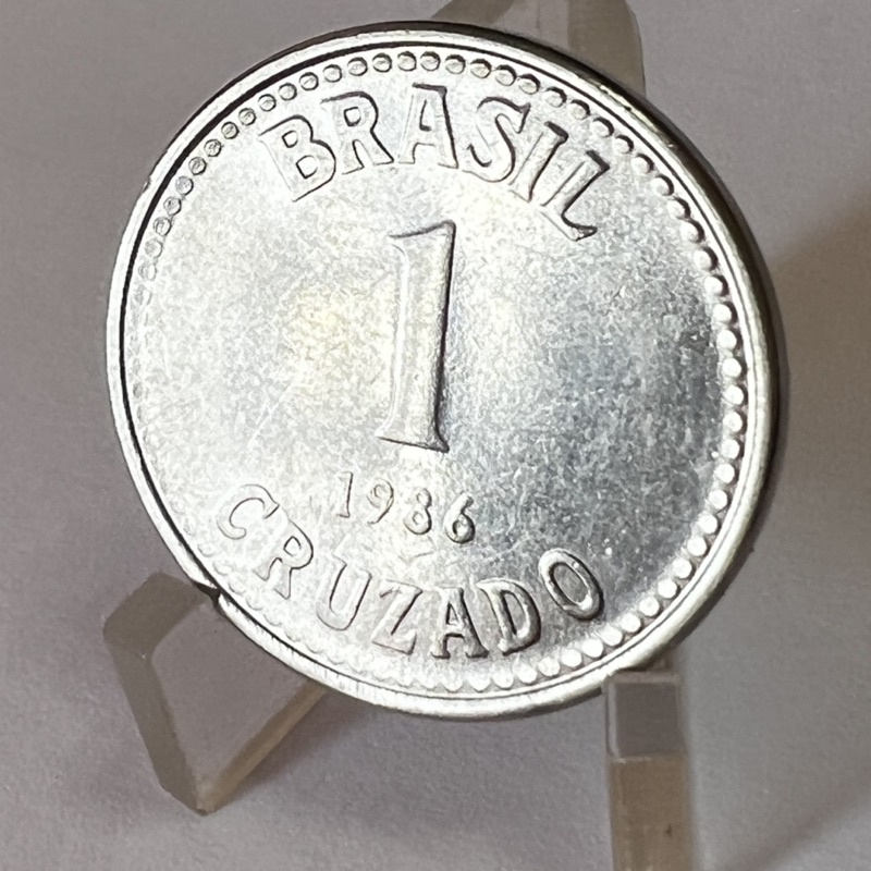 Moeda 1 Cruzado 1986 Brasão da República aço | Shopee Brasil