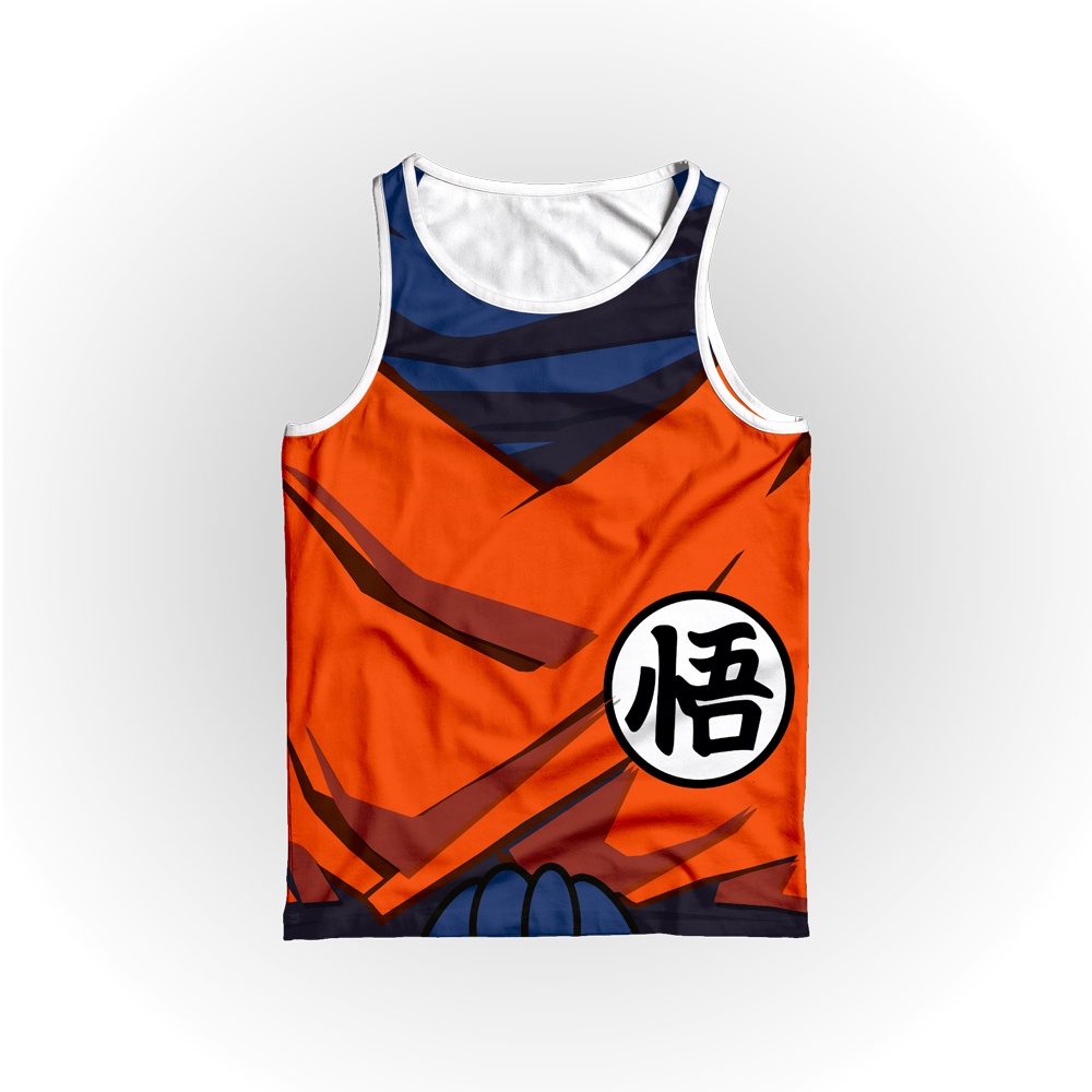 Abada Regata Goku DBZ Dragon Ball Z Anime Dry Fit Premium Carnaval ...