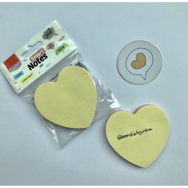 Smart notes coração | Shopee Brasil