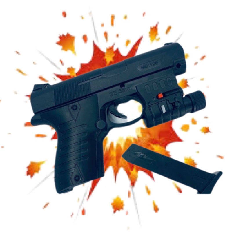 Pistola de Airsoft Arminha de Brinquedo Com Mira a Laser Spring Mola ...