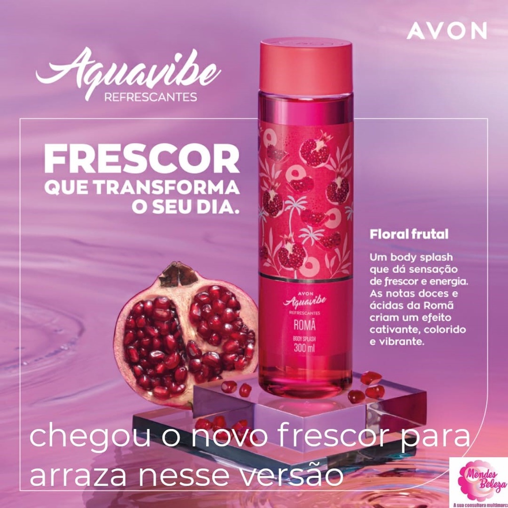 Body Splash Aquavibe Refrescantes Avon 300ml | Shopee Brasil