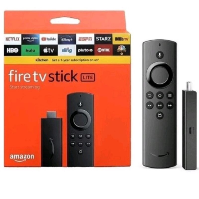 Amazon Fire Tv stick 3 geraçao Lite de voz Full HD 8GB prero com 1GB de ...
