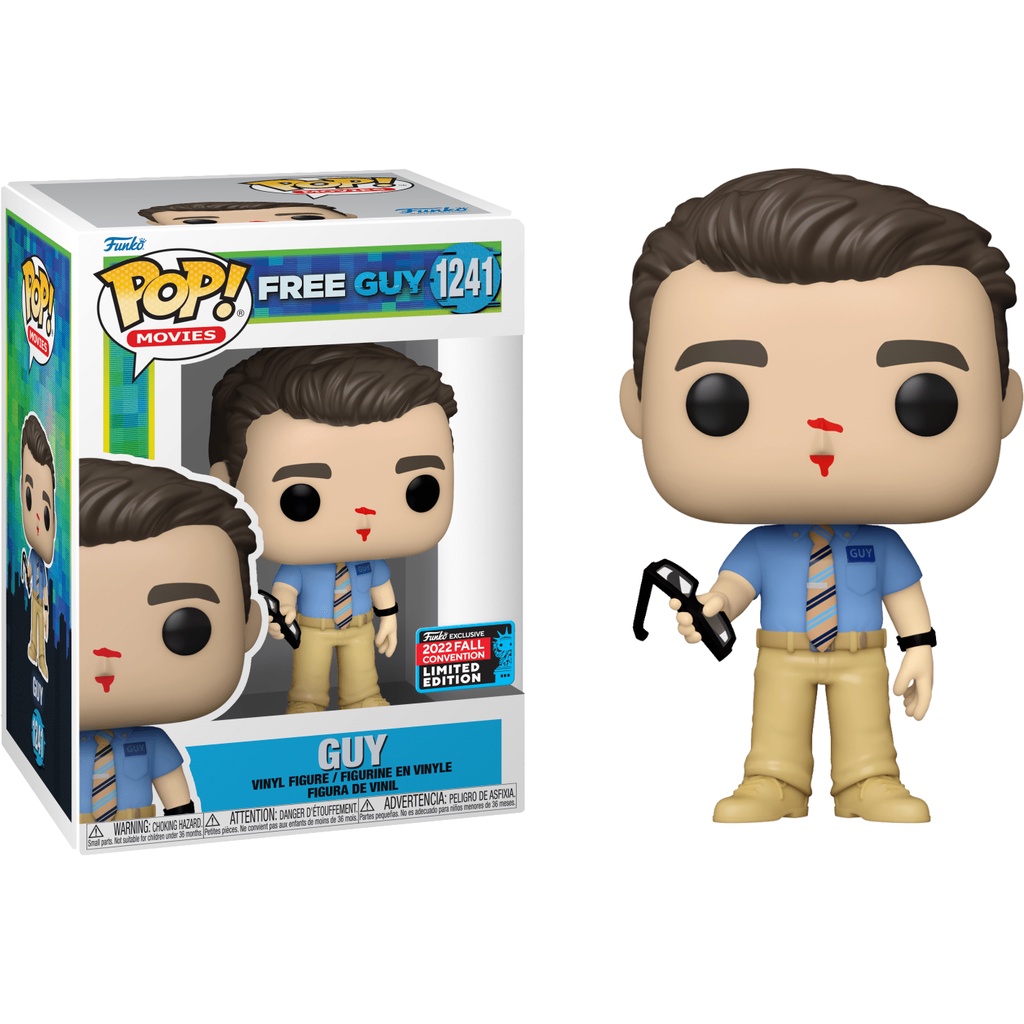 Funko Pop Guy 1241 Fall Convention Free Guy | Shopee Brasil