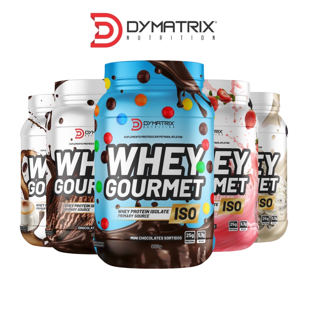 Whey Protein Gourmet Isolado DYMATRIX 900G - (Way Wey Isolate Isolado Whey Concentrado 3w 5w ...