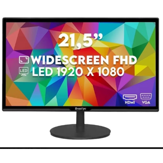 Monitor Brazil Pc 21,5 Led Full Hd 75hz Hdmi Vga 110/220 - Desconto no ...