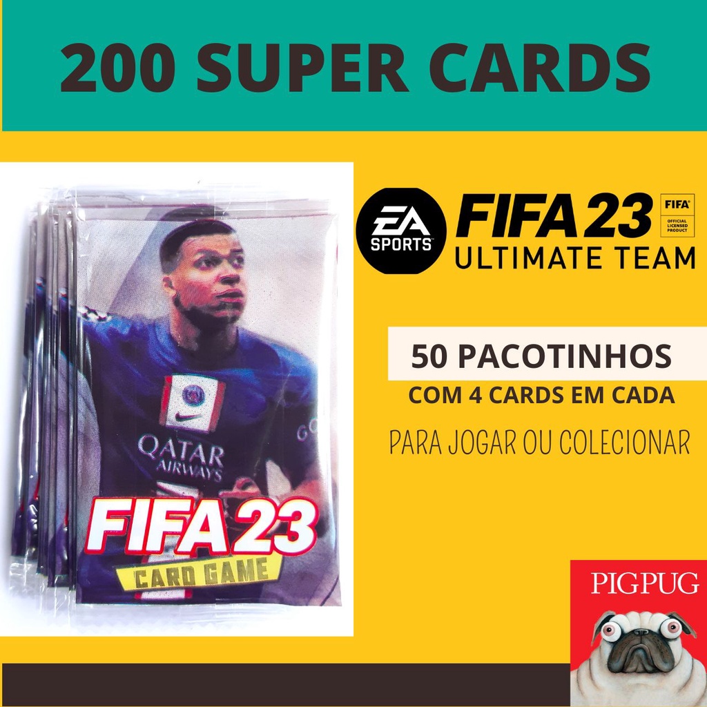 200 Cards FIFA = 50 Pacotinhos Lacrados com 4 cards em cada. Revenda ...