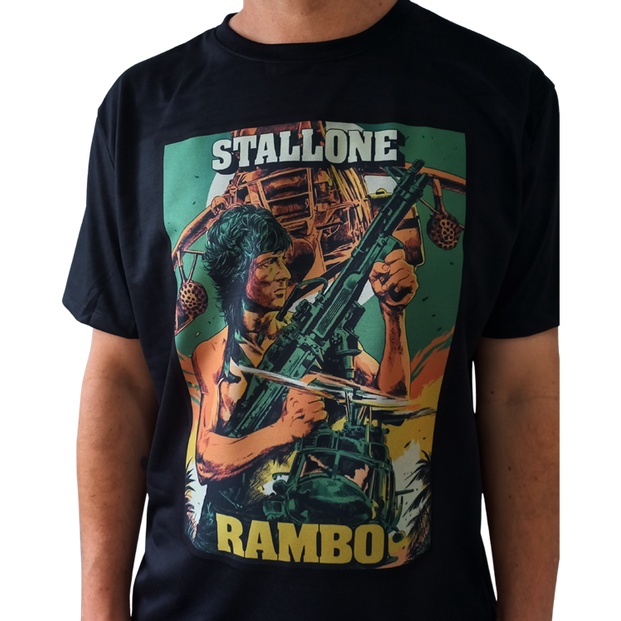 Camiseta Rambo Sylvester Stallone C763 | Shopee Brasil
