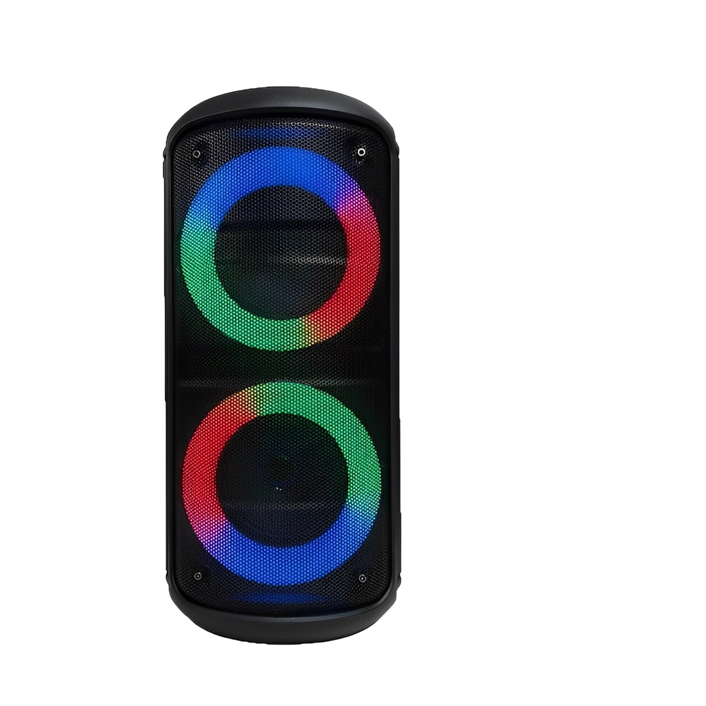 Caixa de Som Amplificada KTS-1265 com 2 alto-falantes 4 polegadas LED ...