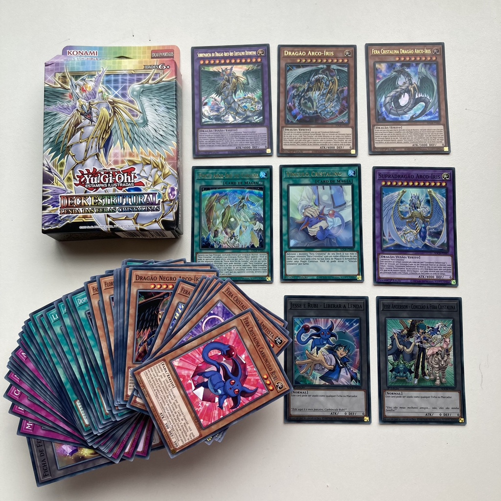 Deck Estrutural Lenda das Feras Cristalinas YUGIOH | Shopee Brasil