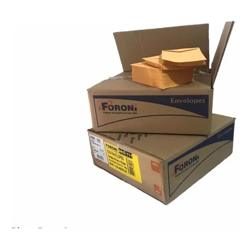 ENVELOPE SACO OURO 80X115MM CAIXA C/1000 - FORONI SKO111 | Shopee Brasil