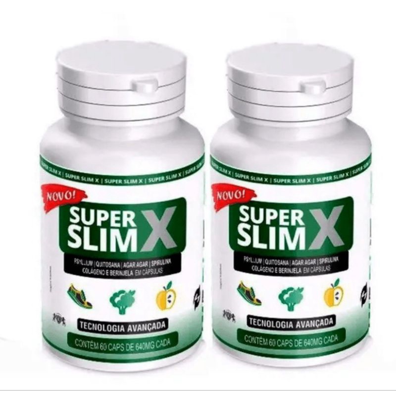 kit 02 Super Slim X 60 capsulas 640mg Original | Shopee Brasil