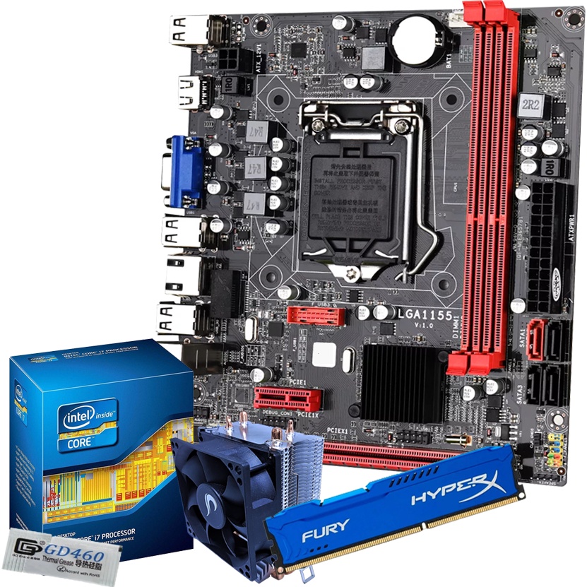 Kit Intel Core I7 3770 3.4Ghz + Placa LGA1155 + 8GB + Cooler | Shopee ...