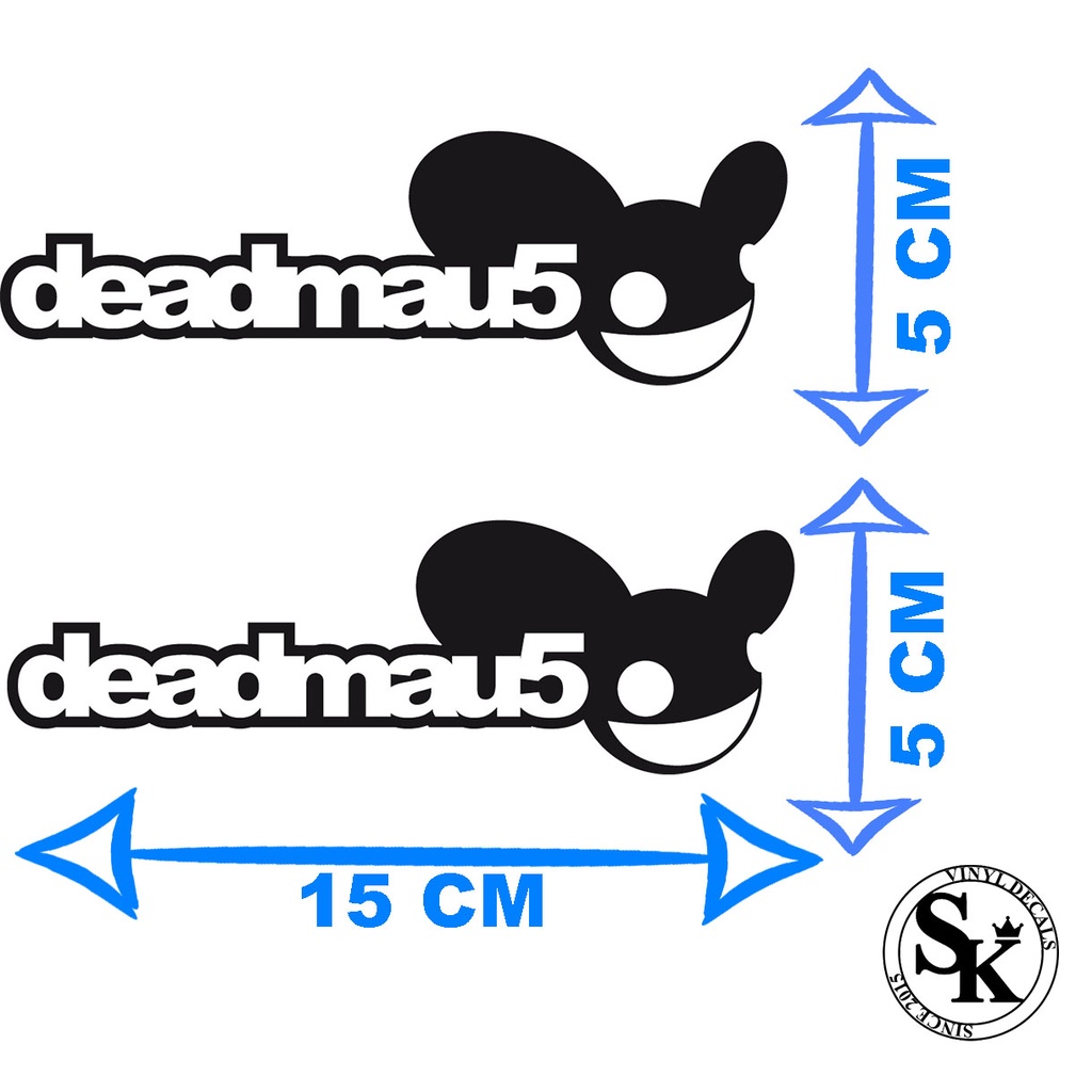 2 Adesivos Logo Dj Deadmau5 Rave Musica Eletronica 15cm x 5cm | Shopee ...