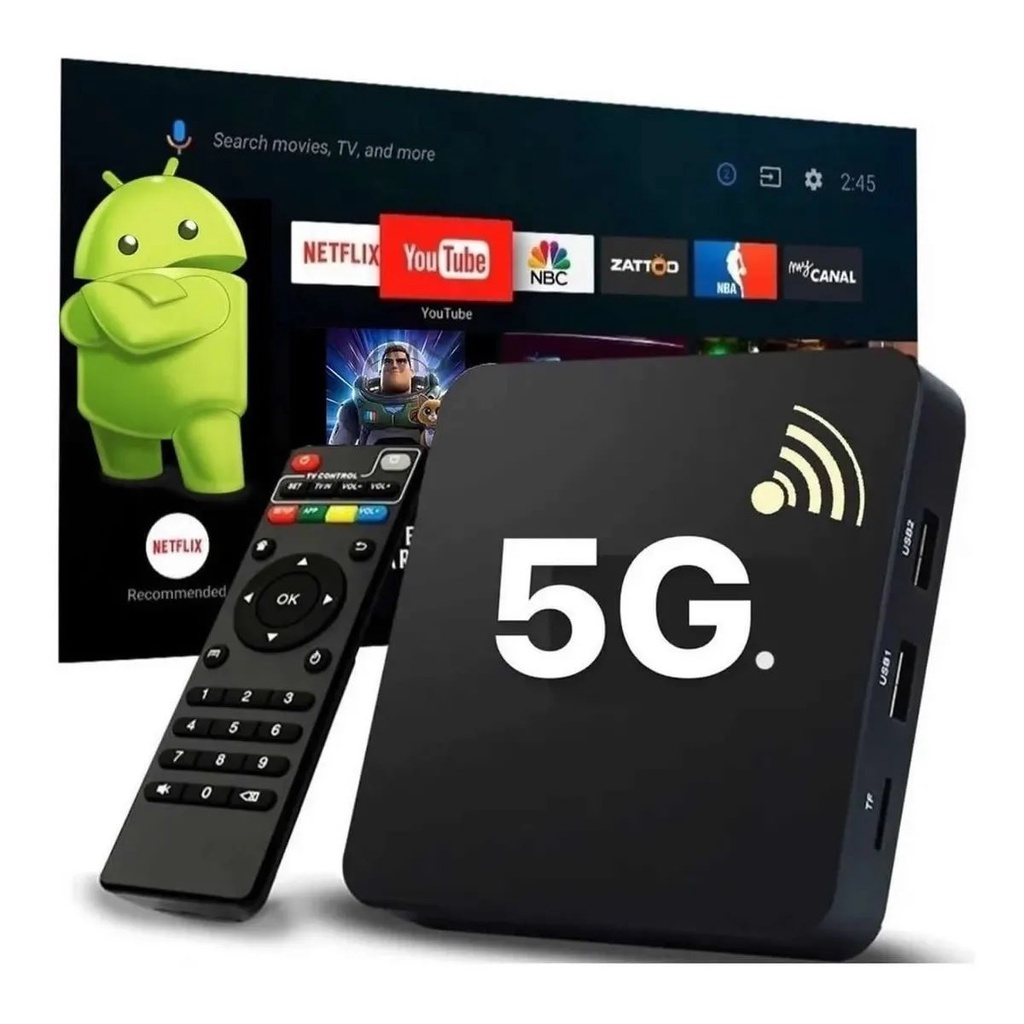 Kit Box Conversor Smart tv 4K Wi-fi 5G 16Rom 512GB -Ultima Geração ...