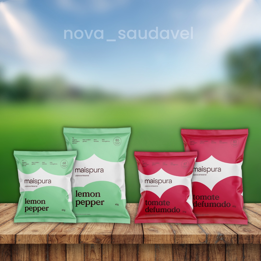 Pipoca Salgada Gourmet Mais Pura | Pipoca Pronta | Shopee Brasil