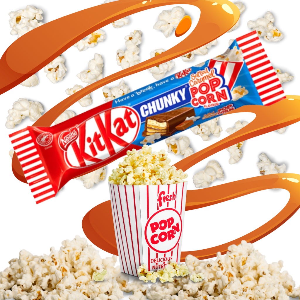 Kit Kat Chunky Pop Corn Salted Caramel Chocolate Nestle | Shopee Brasil