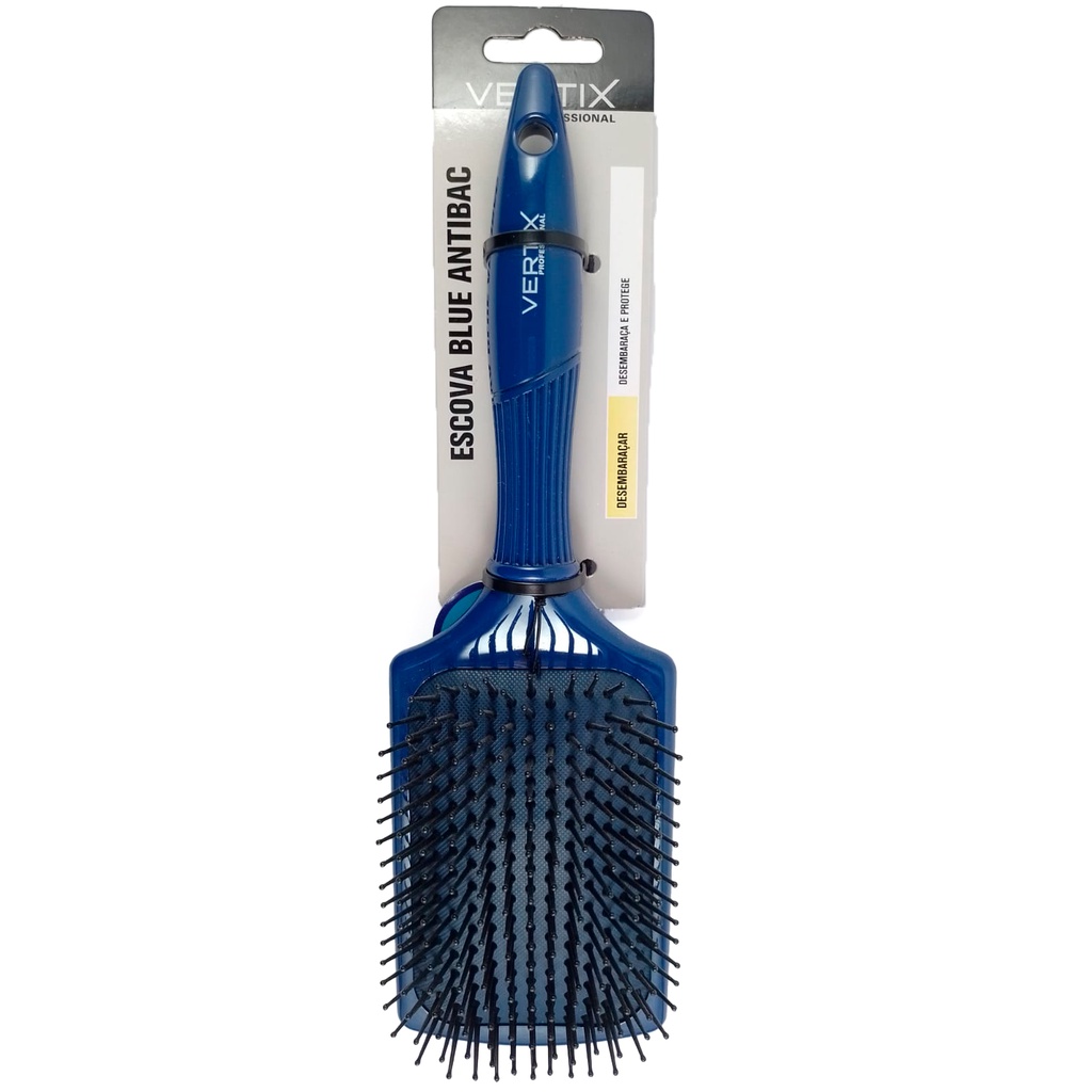 Escova de Cabelo Vertix Profissional Antibacteriana | Shopee Brasil