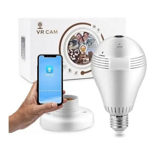 Lampada Camera 360° C/microfone Alarme Sensor De Presença | Shopee Brasil