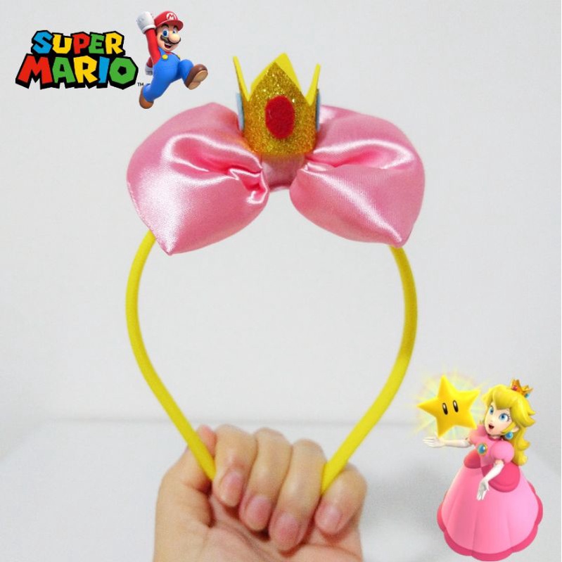 Tiara Infantil Princesa Peach Super Mario Nintendo | Shopee Brasil