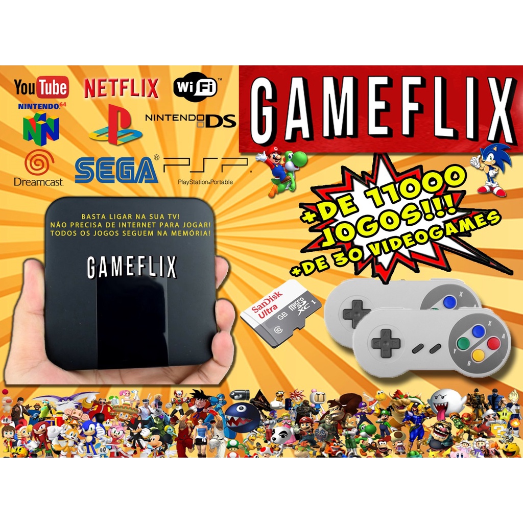 Mini Console Retro 80.000 Jogos 2 Controles Único com Dreamcast ...