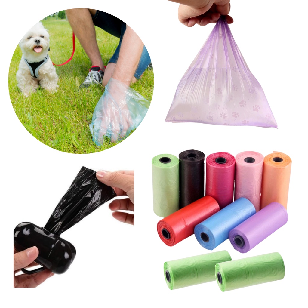Refil Saquinho Cata Caca PET 45 Unid Saco Higiênico Biodegradável P ...