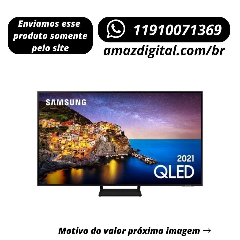 Smart Tv 55" Samsung Qled 4k 55Q70A Modo Game Processador Ia Som Em ...