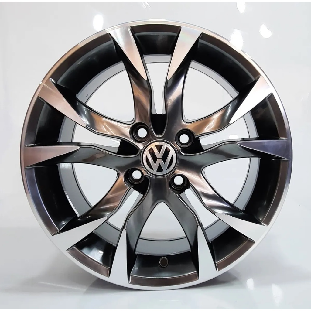 Jogo de Rodas Scorro Vw Gol Voyage Aro 14 (jogo) 4x100 +bicos | Shopee ...