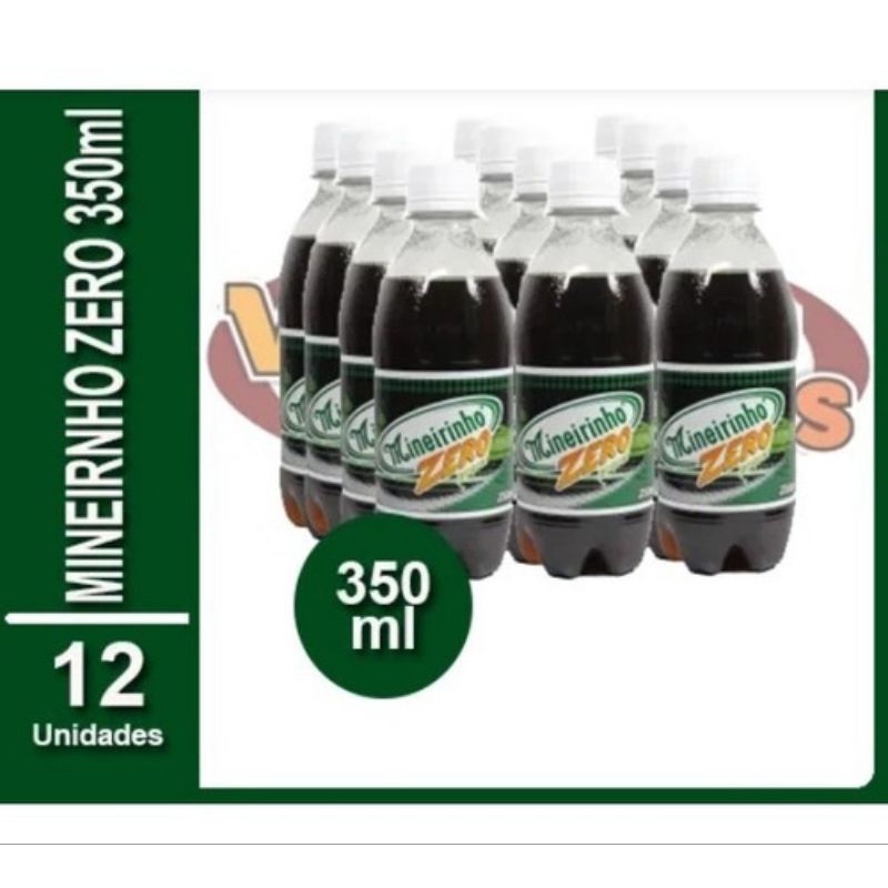 Refrigerante Mineirinho 350ml Zero Com 12 Unidades | Shopee Brasil