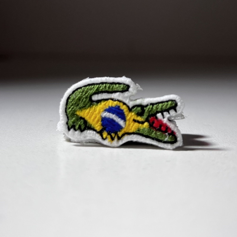 Kit 10 patches Lacoste Brasil termocolante | Shopee Brasil