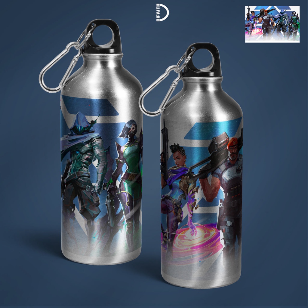 Garrafa Squeeze personalizado Valorant todos os agentes Brimstone Sage ...