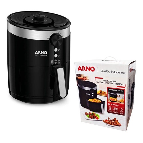 Fritadeira Sem Óleo Airfry Arno Pfry 3,5l Preta Hot Air 110v | Shopee ...