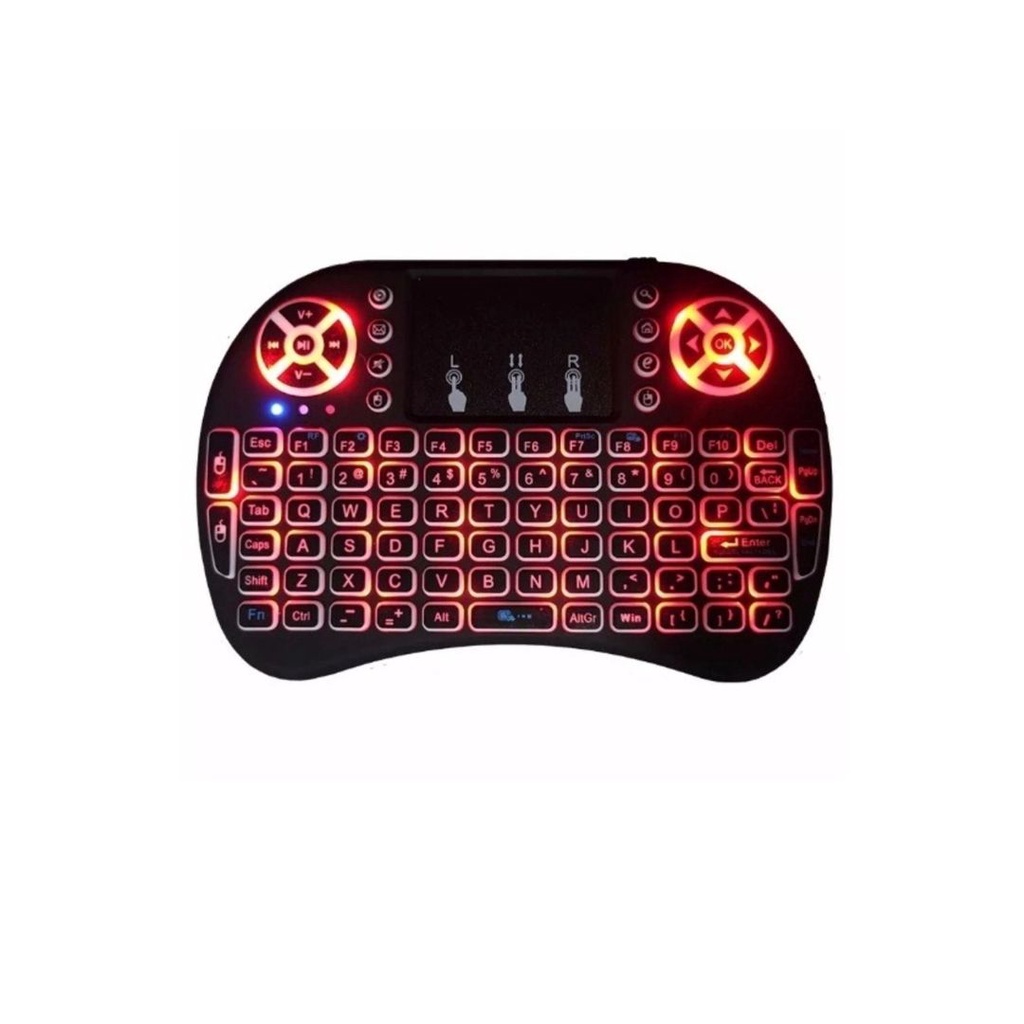 Mini Teclado Wireless Mini Keyboard Usb Sem fio com Touch Pad | Shopee ...