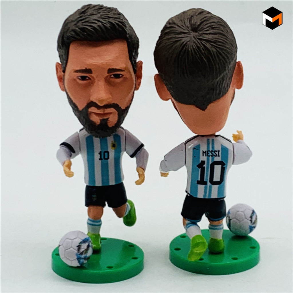 Combo Messi e Cristiano Ronaldo Messi Mini Craque - 2 Bonecos em ...