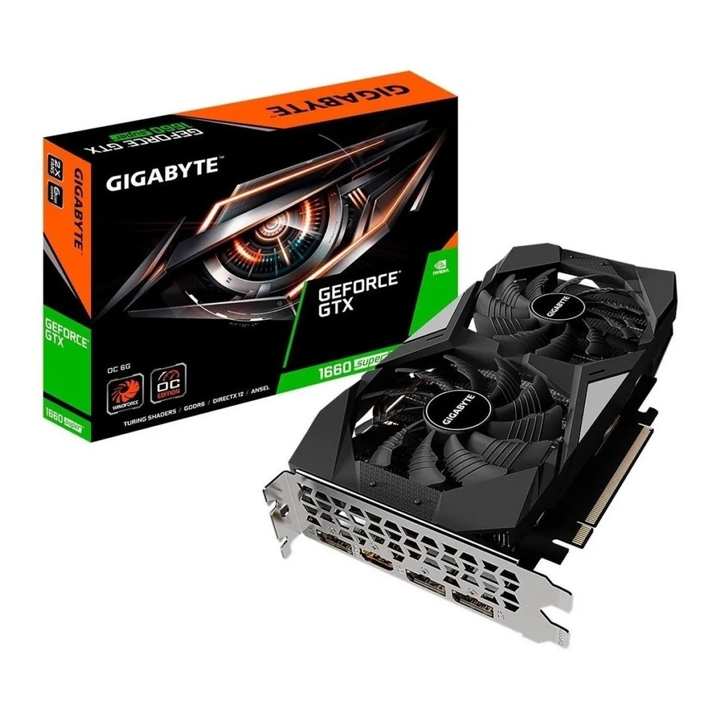Placa de vídeo Nvidia Gigabyte GeForce GTX 16 Series GTX 1660 SUPER GV ...