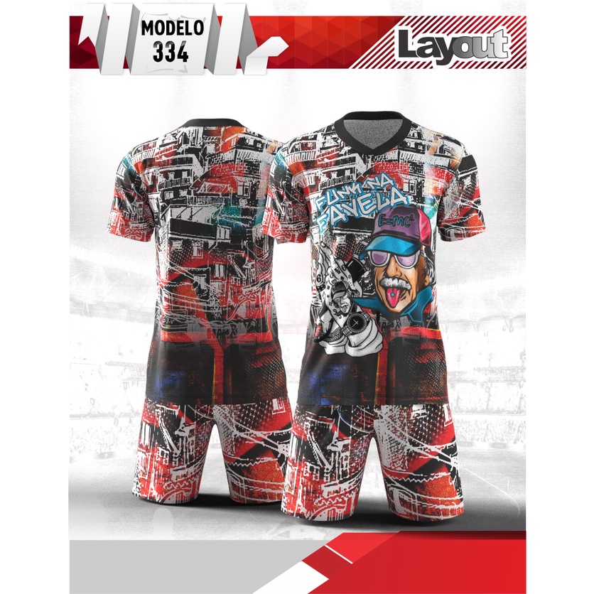 Kit Camisa e Short Personalizado Favela #386 | Shopee Brasil