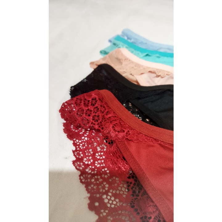 Kit 10 Calcinha Renda Fio Dental Sexy Dia a Dia Luxo Tanga Coloridas ...