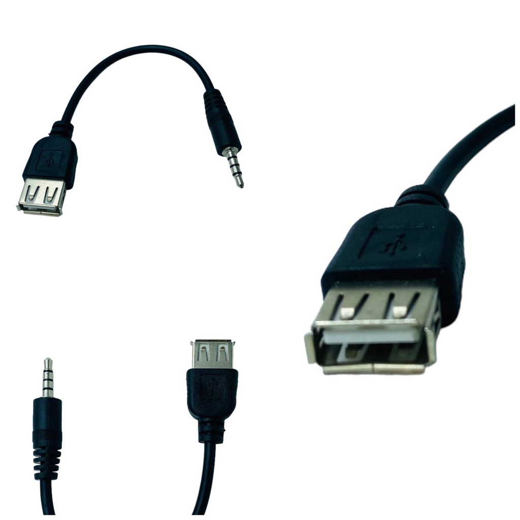 Cabo Adaptador P2 macho X Usb Femea Automotivo Mp3mp4 Auxiliar ...